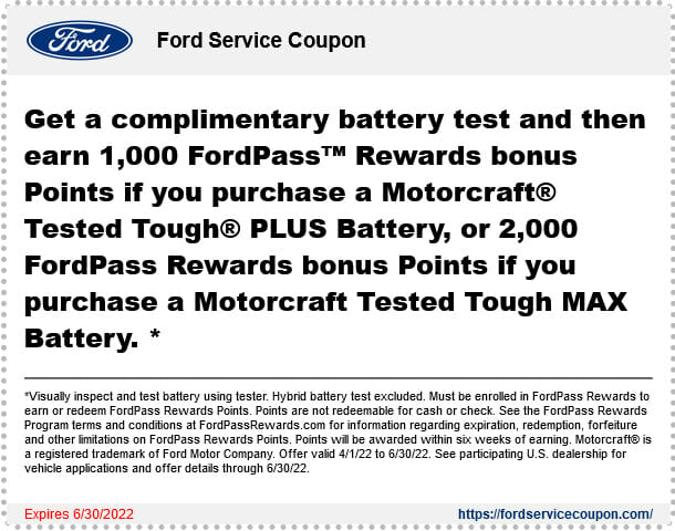 All Coupons - Ford Service Coupon